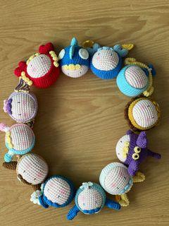 Patrick Crochet Keychain, Hobbies & Toys, Stationery & Craft, Handmade ...