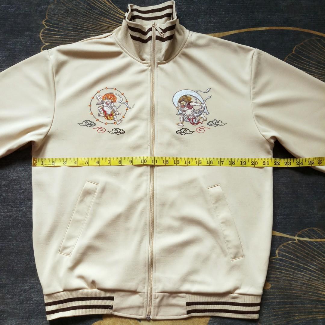 Defective Struct Embroidered Sukajan Fujin Raijin Jacket, Men's Fashion ...