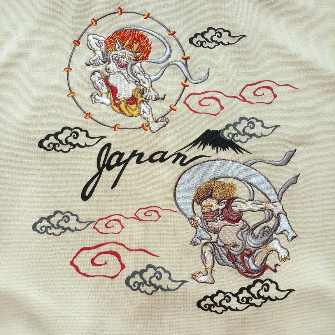 Defective Struct Embroidered Sukajan Fujin Raijin Jacket, Men's Fashion, Coats, Jackets and ...