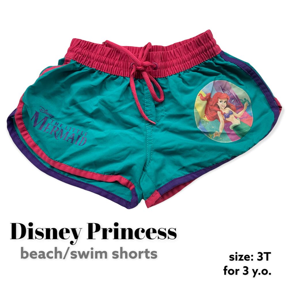 Disney Princess Beach/Swim Shorts, Babies & Kids, Babies & Kids Fashion ...