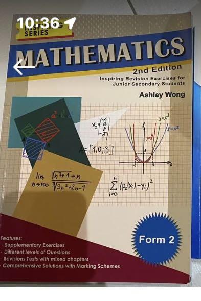 Form 2 maths exercise, 興趣及遊戲, 書本 & 文具, 教科書 - Carousell