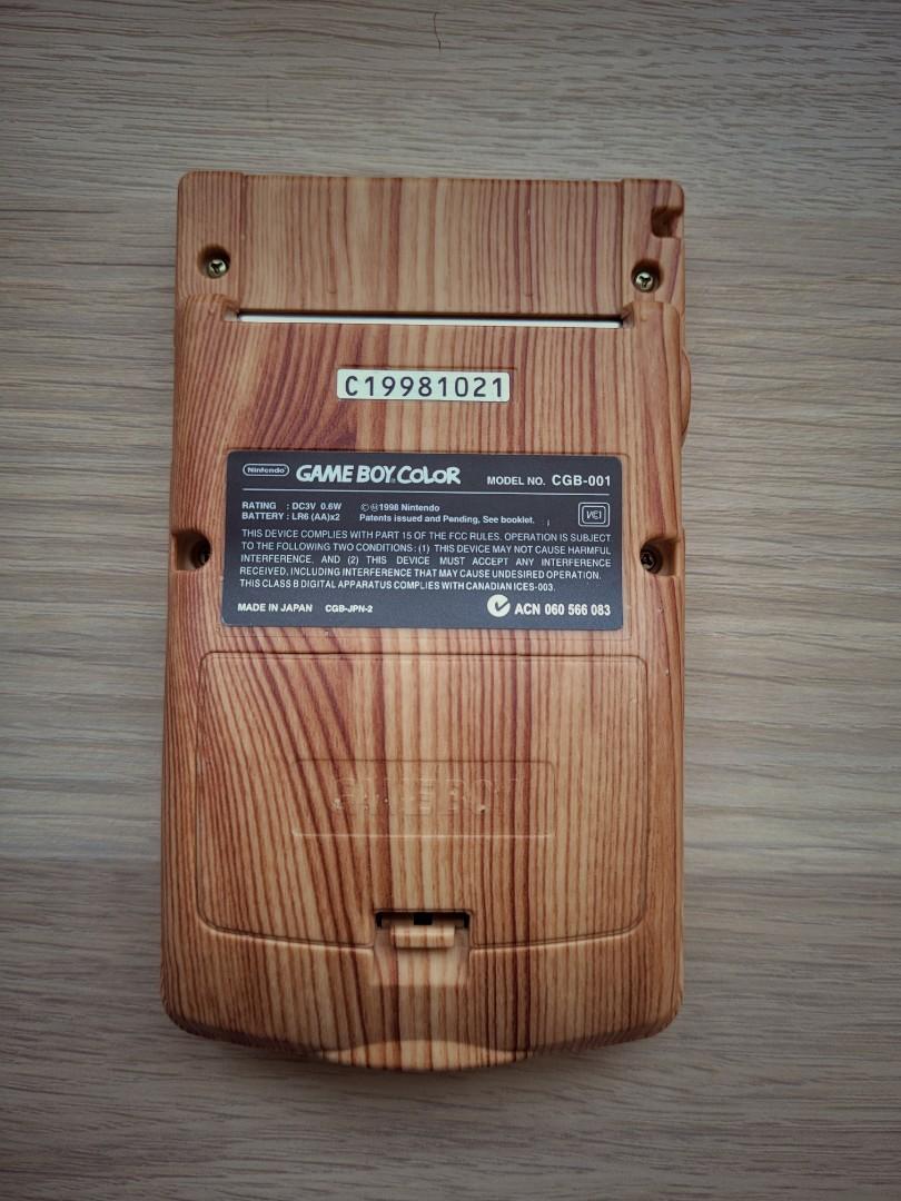 Gameboy Color (Wood Grain Themed) Nintendo Game Boy Color, Video Gaming ...
