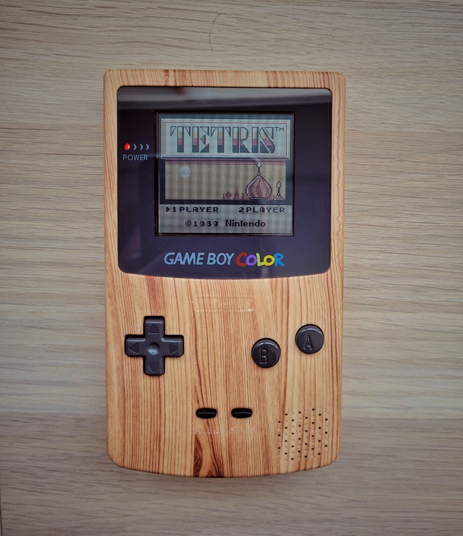 Gameboy Color (Wood Grain Themed) Nintendo Game Boy Color, Video Gaming ...