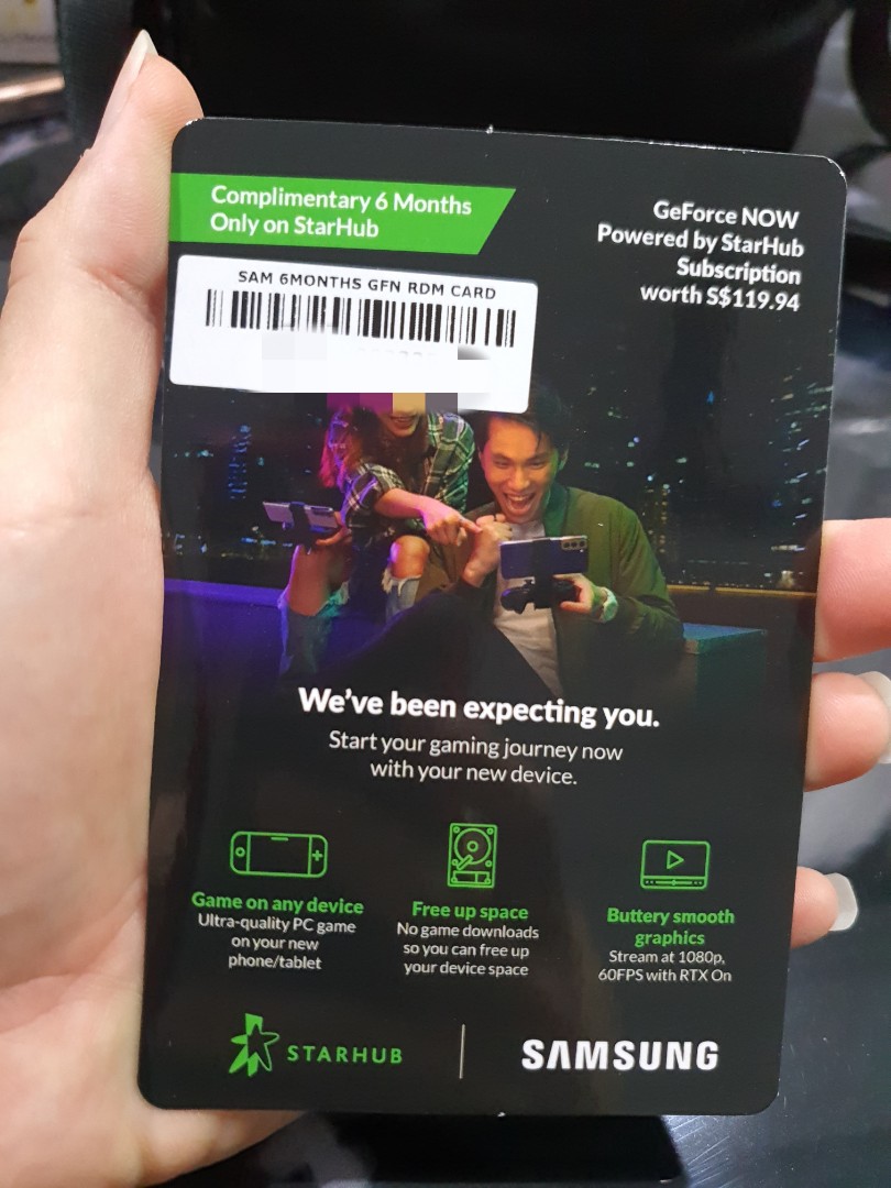 Geforce NOW powered by Starhub 6 months subscription, Tickets ...