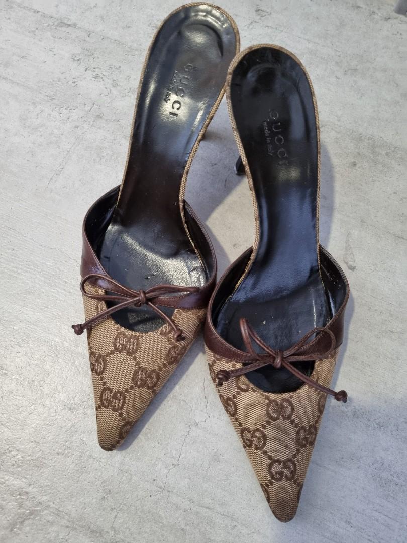 Gucci heals, Luxury, Sneakers & Footwear on Carousell