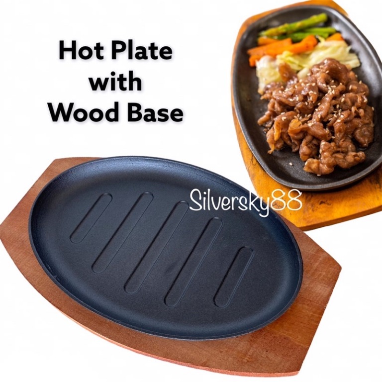 Hot Plates Sizzling Teppanyaki korean bbq Grill Pan L ( 309), TV & Home ...