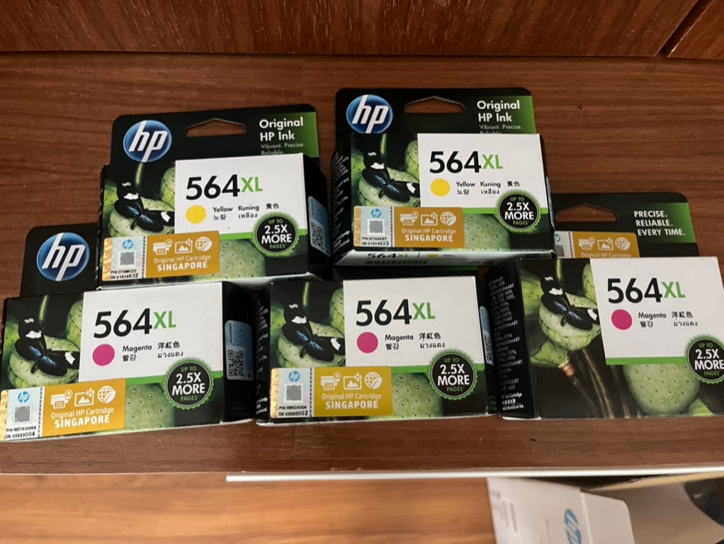 HP original ink jet printer ink 564 series, Computers & Tech, Printers ...