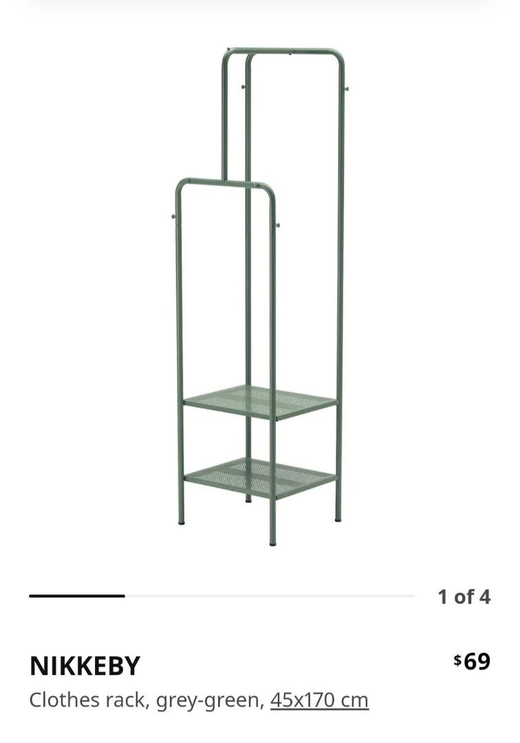 Ikea Nikkeby clothes rack, Furniture & Home Living, Furniture, Shelves ...