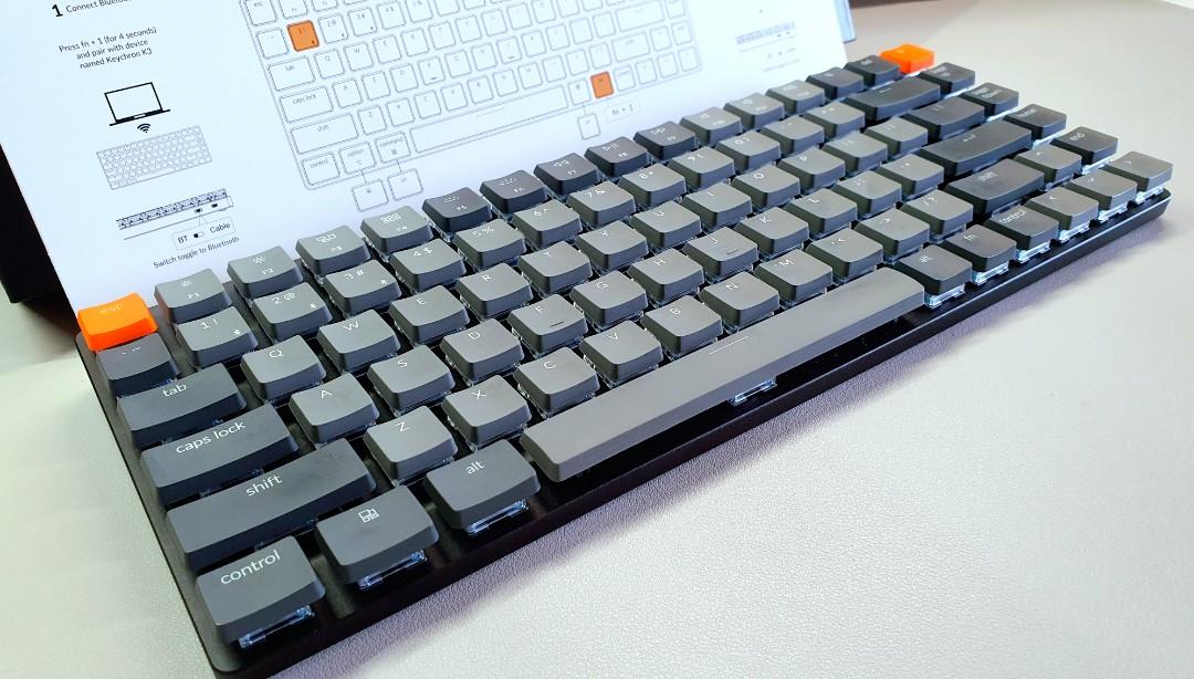 Keychron K3 Version 2 RGB Bluetooth Gateron Blue mechanical keyboard ...