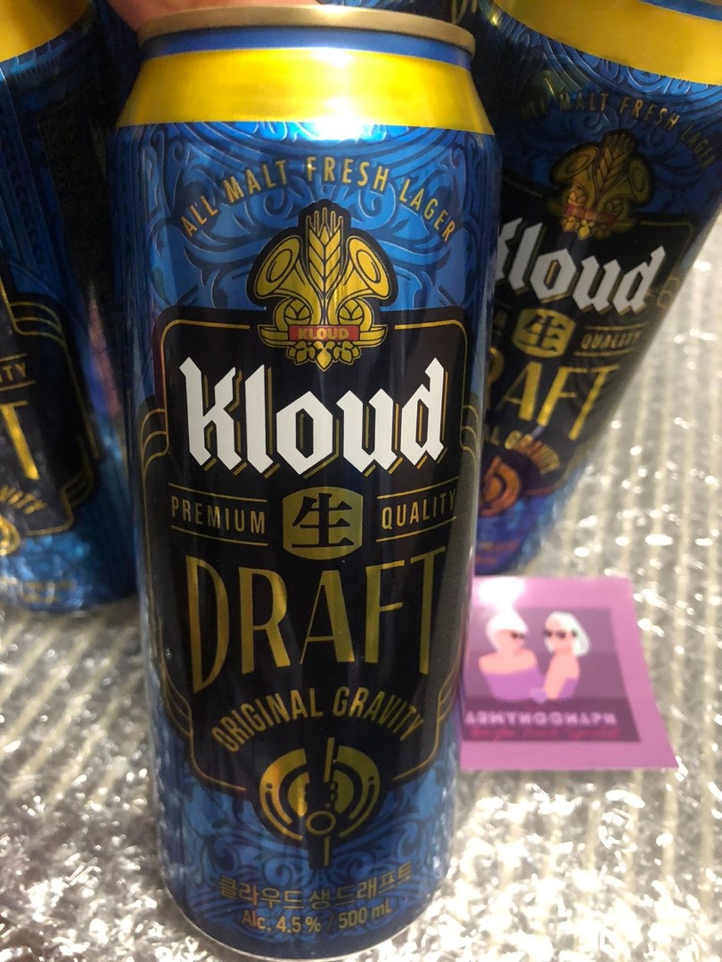 KLOUD x BTS DRAFT BEER, Food & Drinks, Beverages on Carousell