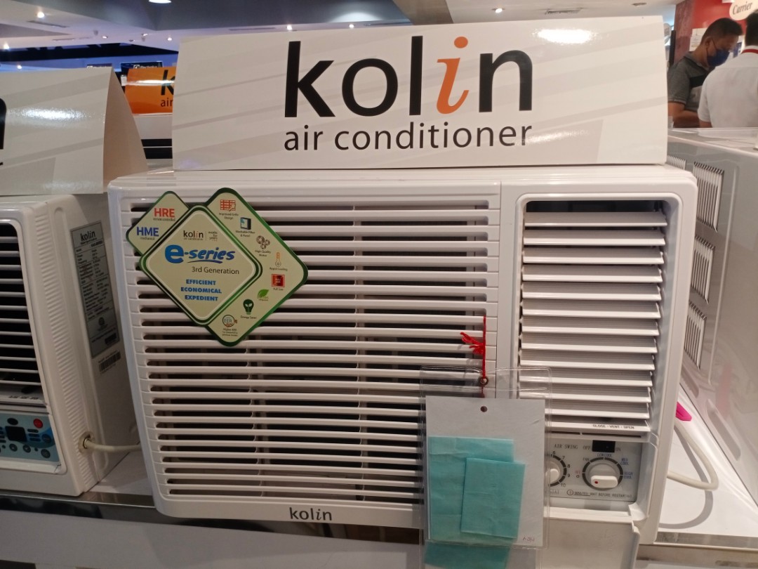Kolin Non inverter manual window type air-con, TV & Home Appliances ...