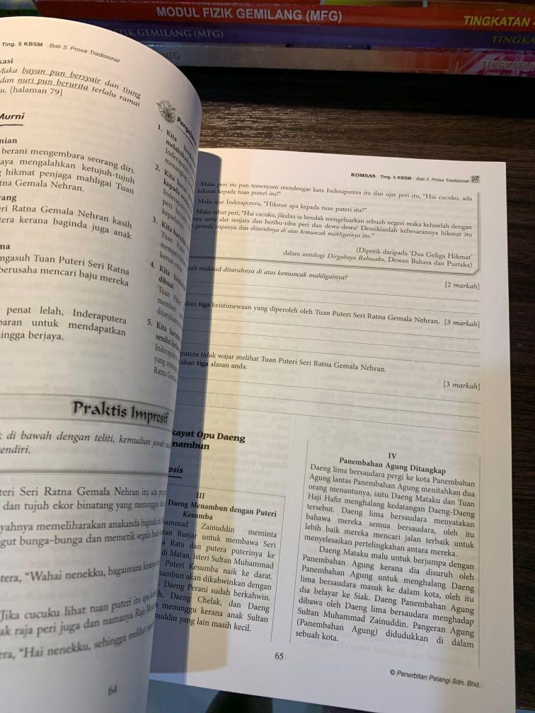 KOMSAS Tingkatan 5 | Antologi Dirgahayu Bahasaku Novel Kabus di ...