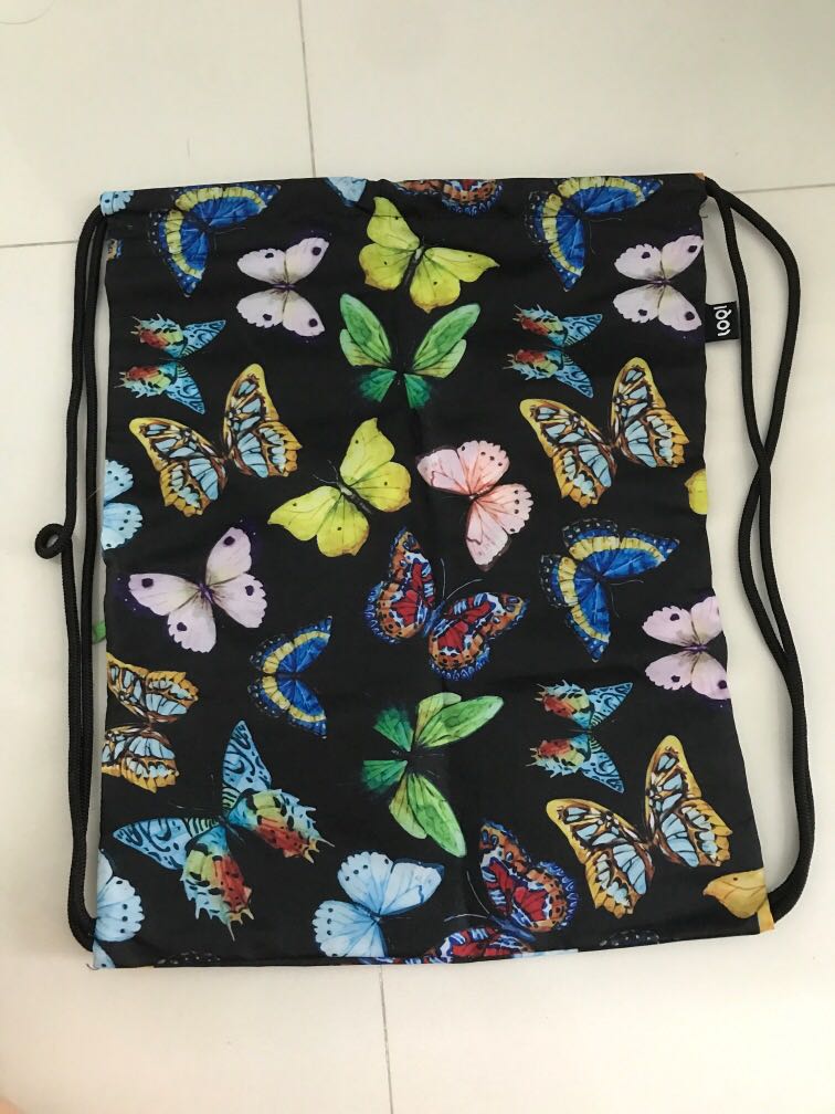 LOQI - Foldable drawing backpack ( Wild butterflies), Women's Fashion ...