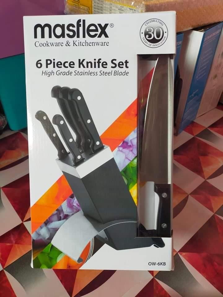 masflex 6 piece knife set, Furniture & Home Living, Kitchenware ...