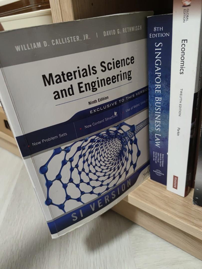 Materials science and engineering 9th edition, Hobbies & Toys, Books ...