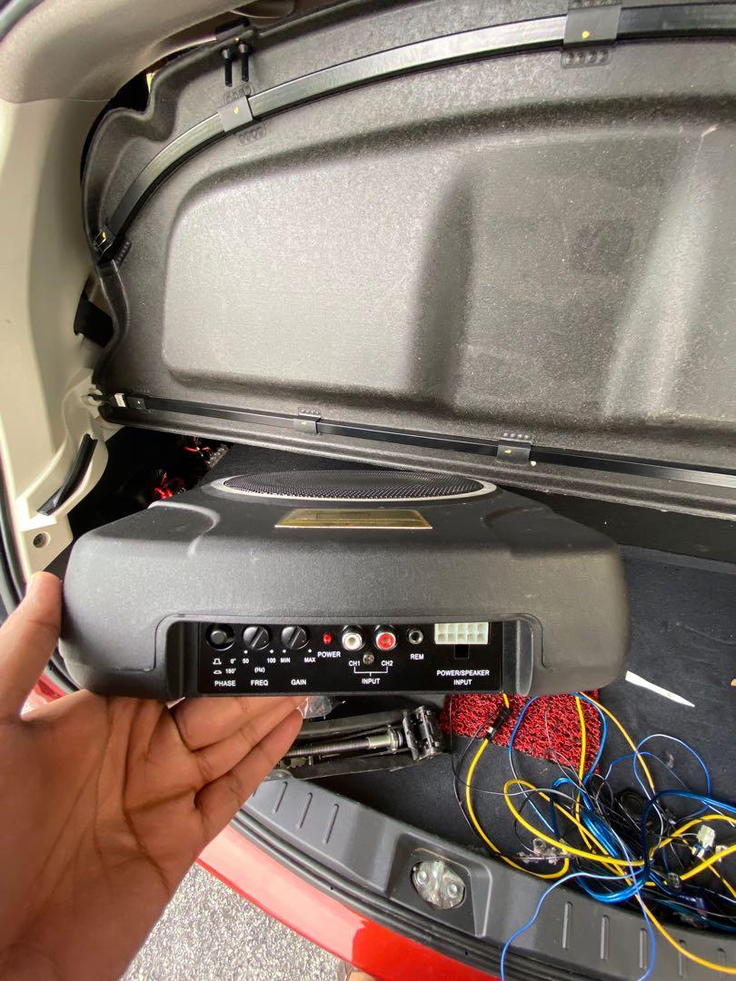 Mbq active underseat woofer, Auto Accessories on Carousell