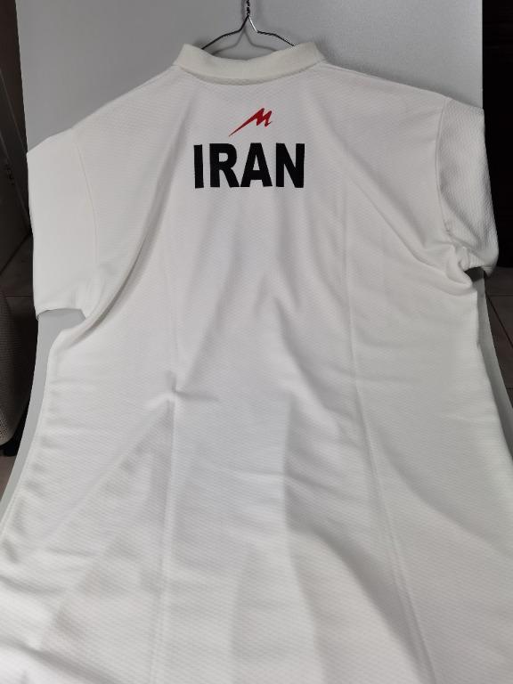 Merooj Official Iran Volleyball National Team Polo Shirt (White), Men's ...