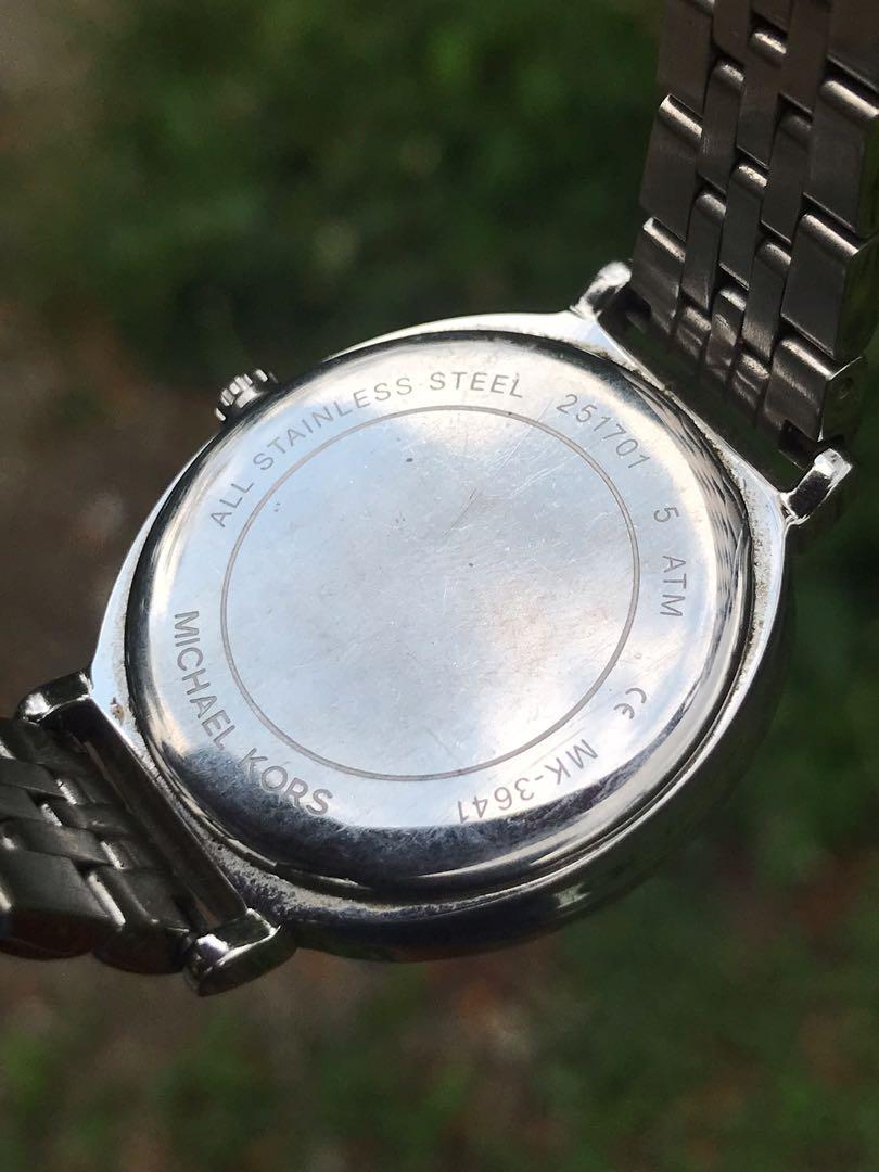 MICHAEL KORS Preloved Cinthia Mother of Pearl MK3641, Women's Fashion ...