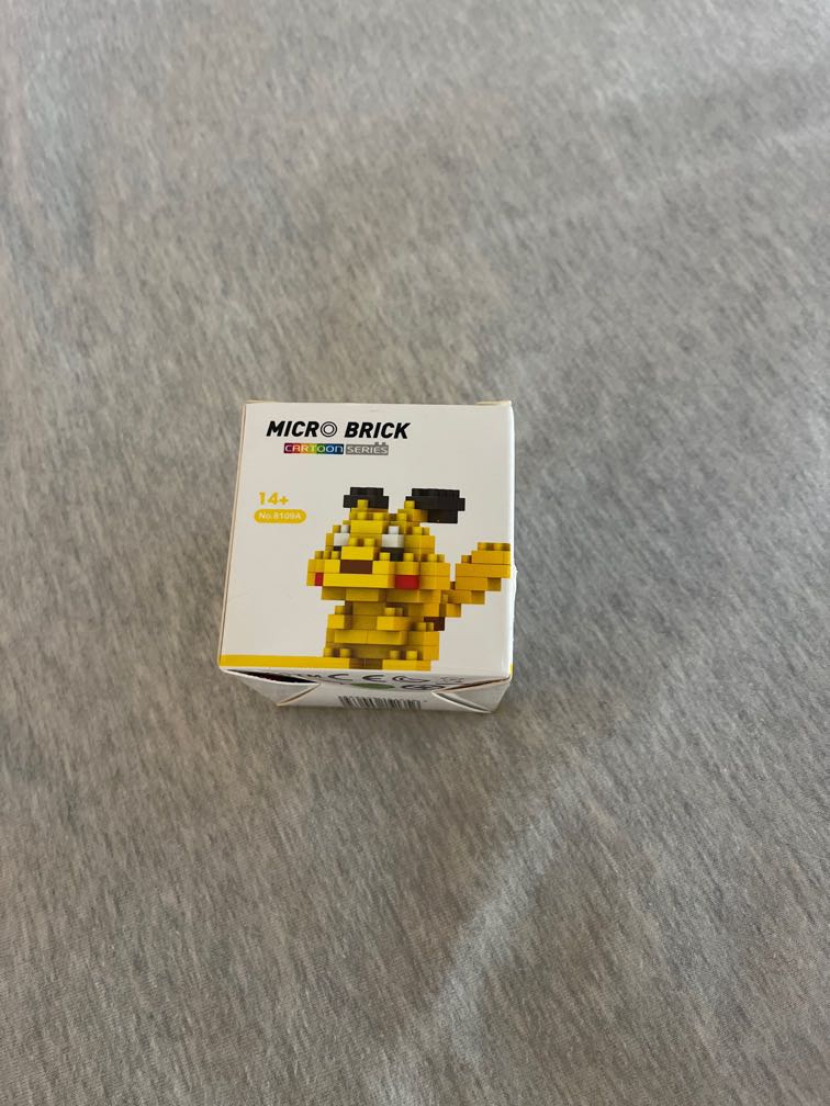 micro brick pikachu, Hobbies & Toys, Toys & Games on Carousell