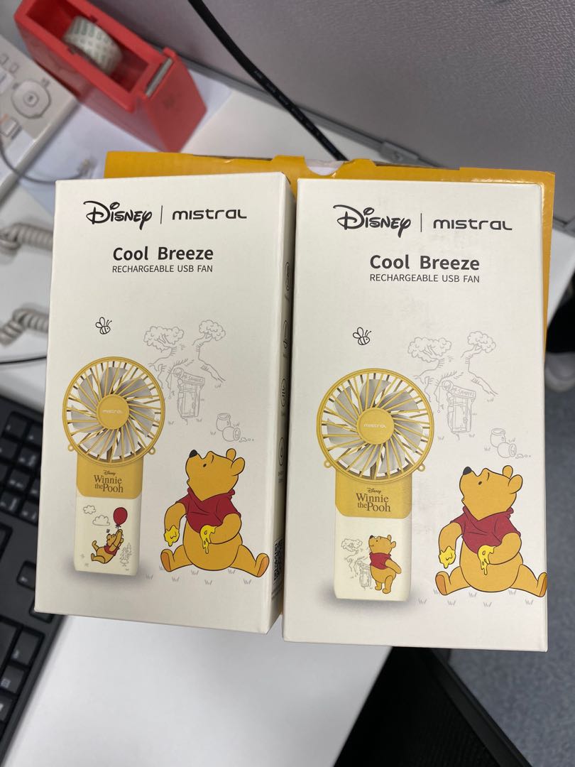 Mistral Winnie The Pooh Tabletop Fan, Furniture & Home Living, Lighting ...