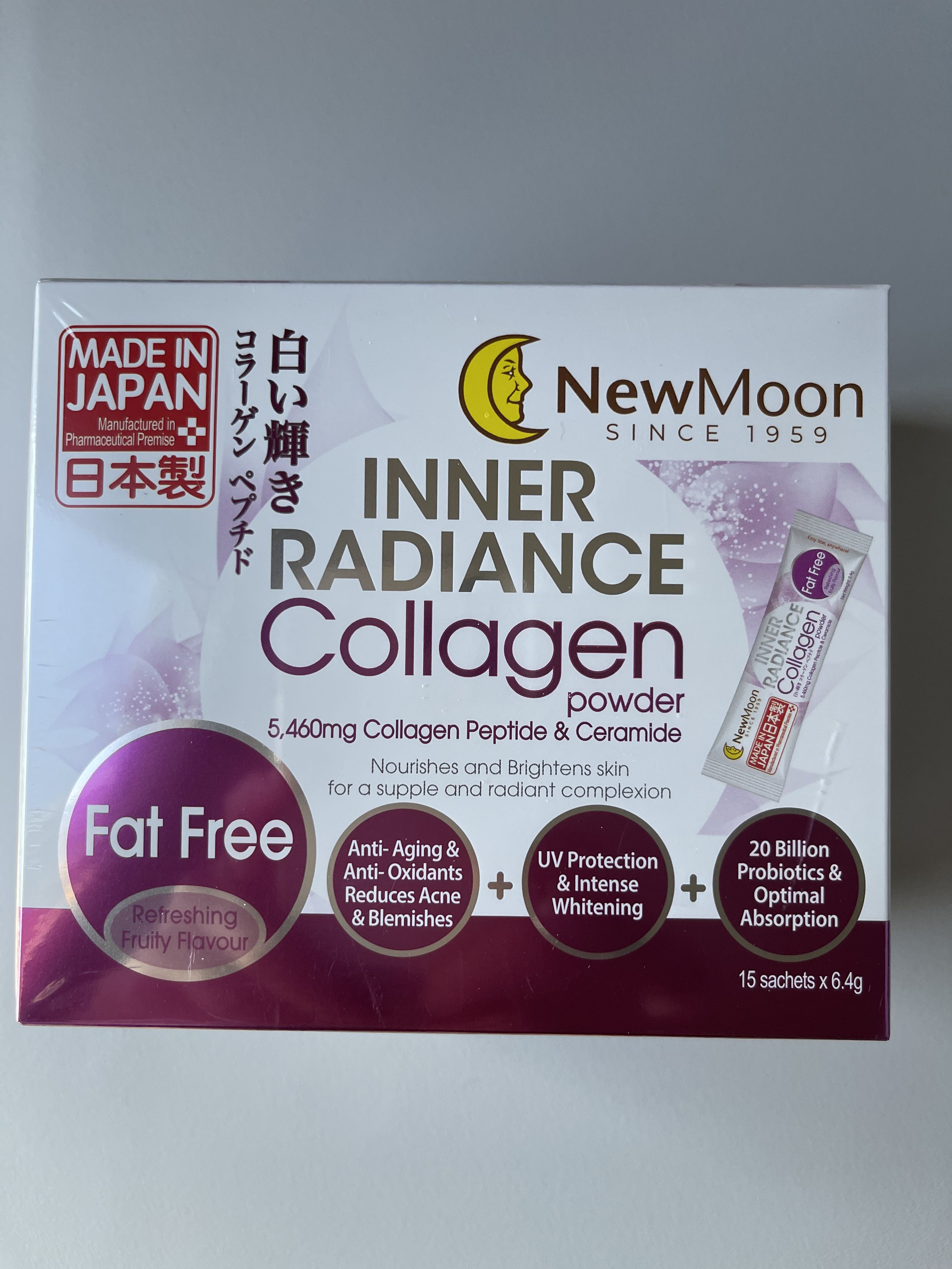 New Moon inner radiance collagen, Health & Nutrition, Health ...