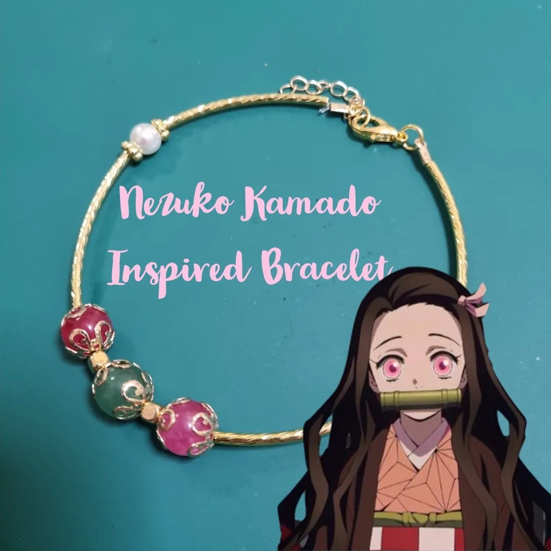 Nezuko Kamado Inspired Bracelet Demon Slayer, Hobbies & Toys ...