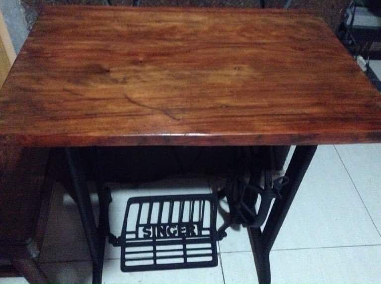 Old narra singer coffee table one piece, Furniture & Home Living ...
