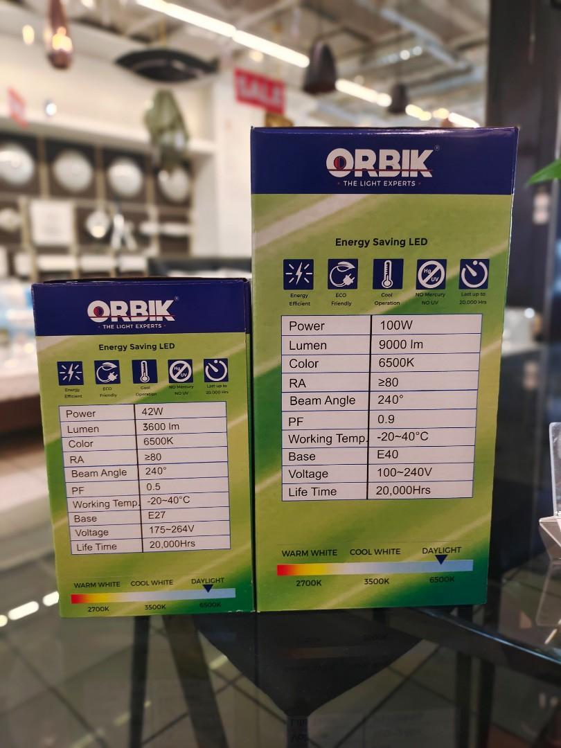 ORBIK, Furniture & Home Living, Lighting & Fans, Lighting on Carousell