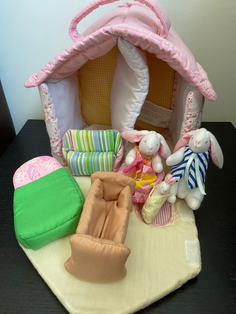 Oskar&Ellen Soft Bunny Doll House, Hobbies & Toys, Toys & Games on ...