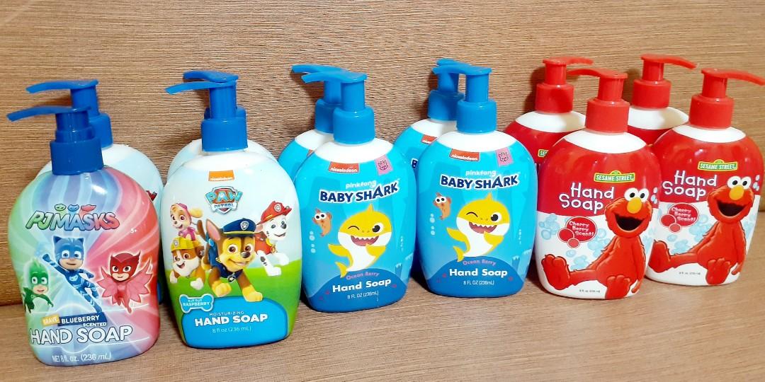 Paw Patrol Elmo PJ Mask Baby Shark liquid hand soaps, Beauty & Personal ...