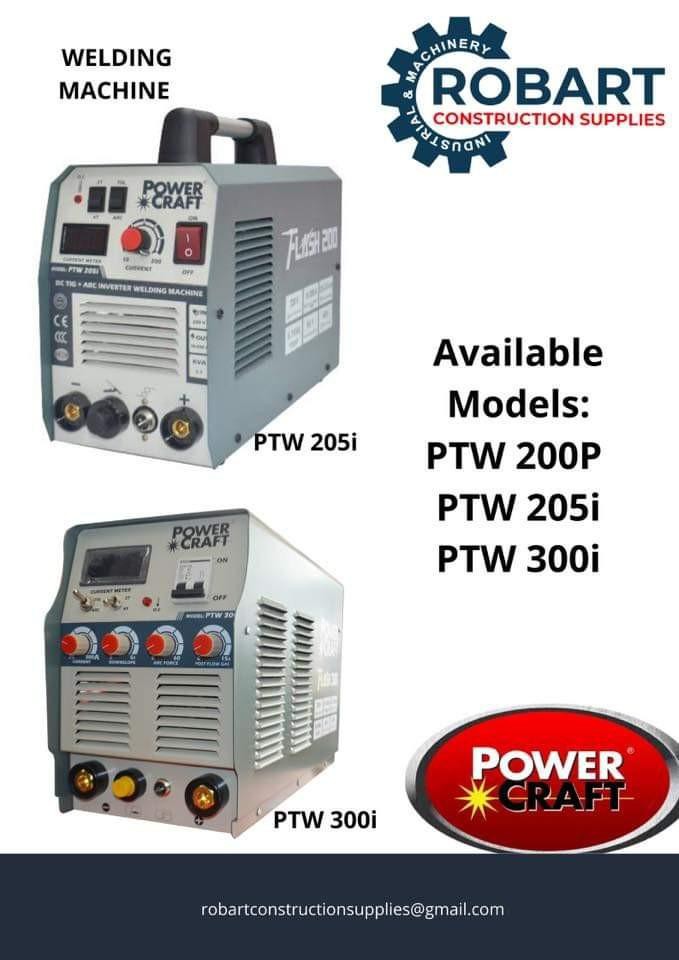 POWER CRAFT WELDING MACHINE PTW205i AND PTW 300i, Commercial ...