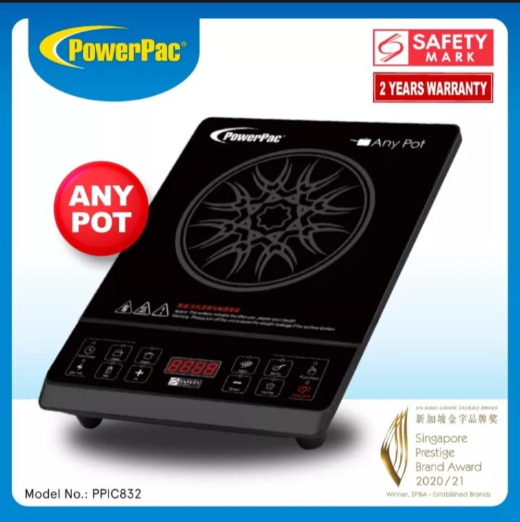 POWERPAC CERAMIC COOKER (ANY POT) 2000 WATTS (PPIC832), TV & Home ...