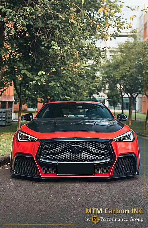 (Preorder) Infiniti Q50 Body Kit and Carbon Fiber Bonnet, Car ...