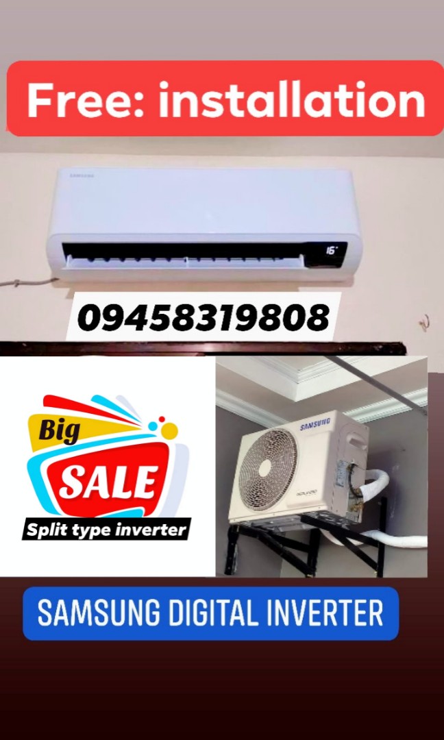 Samsung digital inverter : split type Aircon inverter, TV & Home ...
