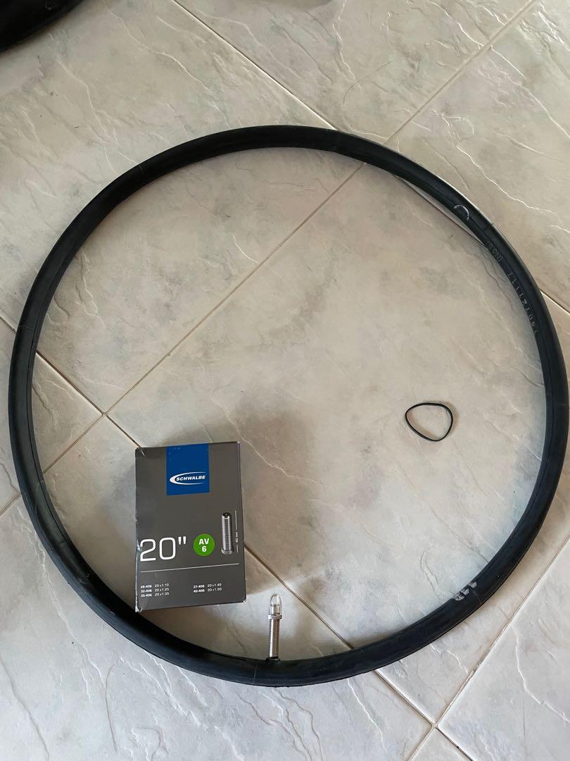Schwalbe 20 inch inner tube AV6, Sports Equipment, Bicycles & Parts, Parts & Accessories on ...