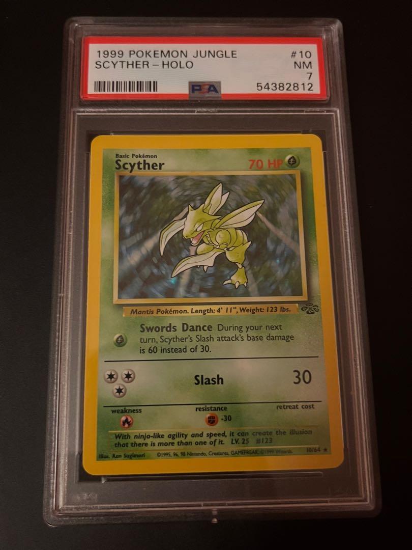 Scyther PSA 7 Jungle Holo WOTC Pokemon TCG Brilliant Stars Celebrations Charizard Pikachu PSA 10 ...