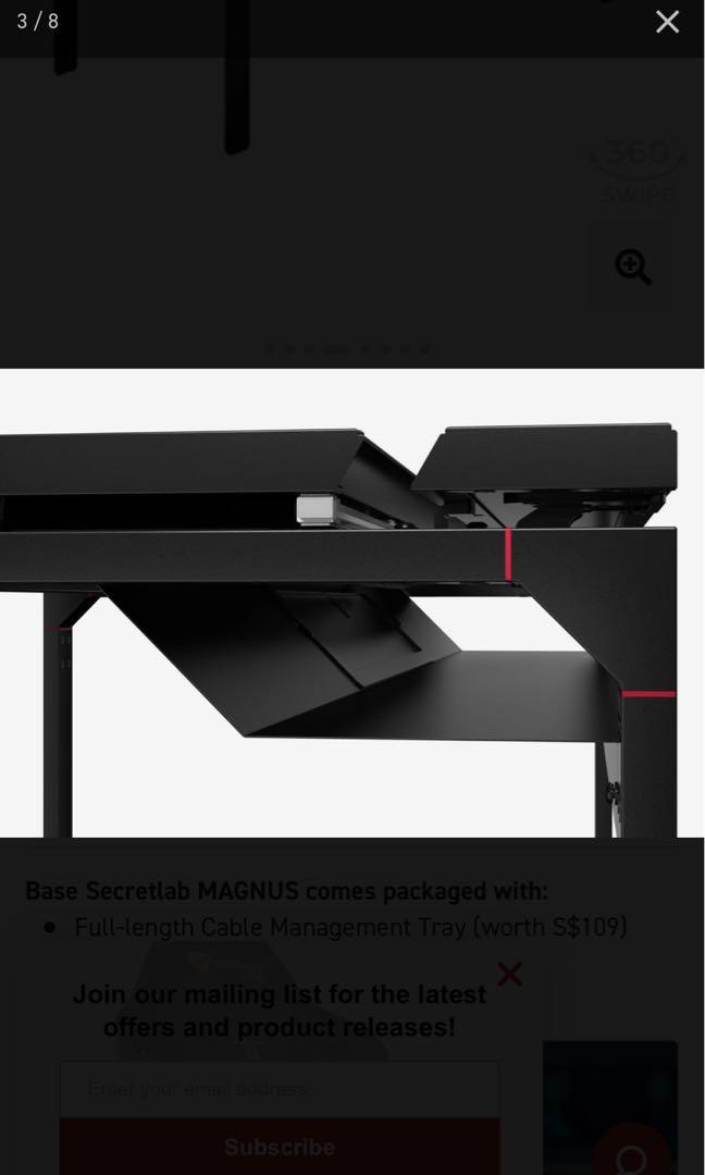 Secretlab MAGNUS Desk, Furniture & Home Living, Furniture, Tables ...