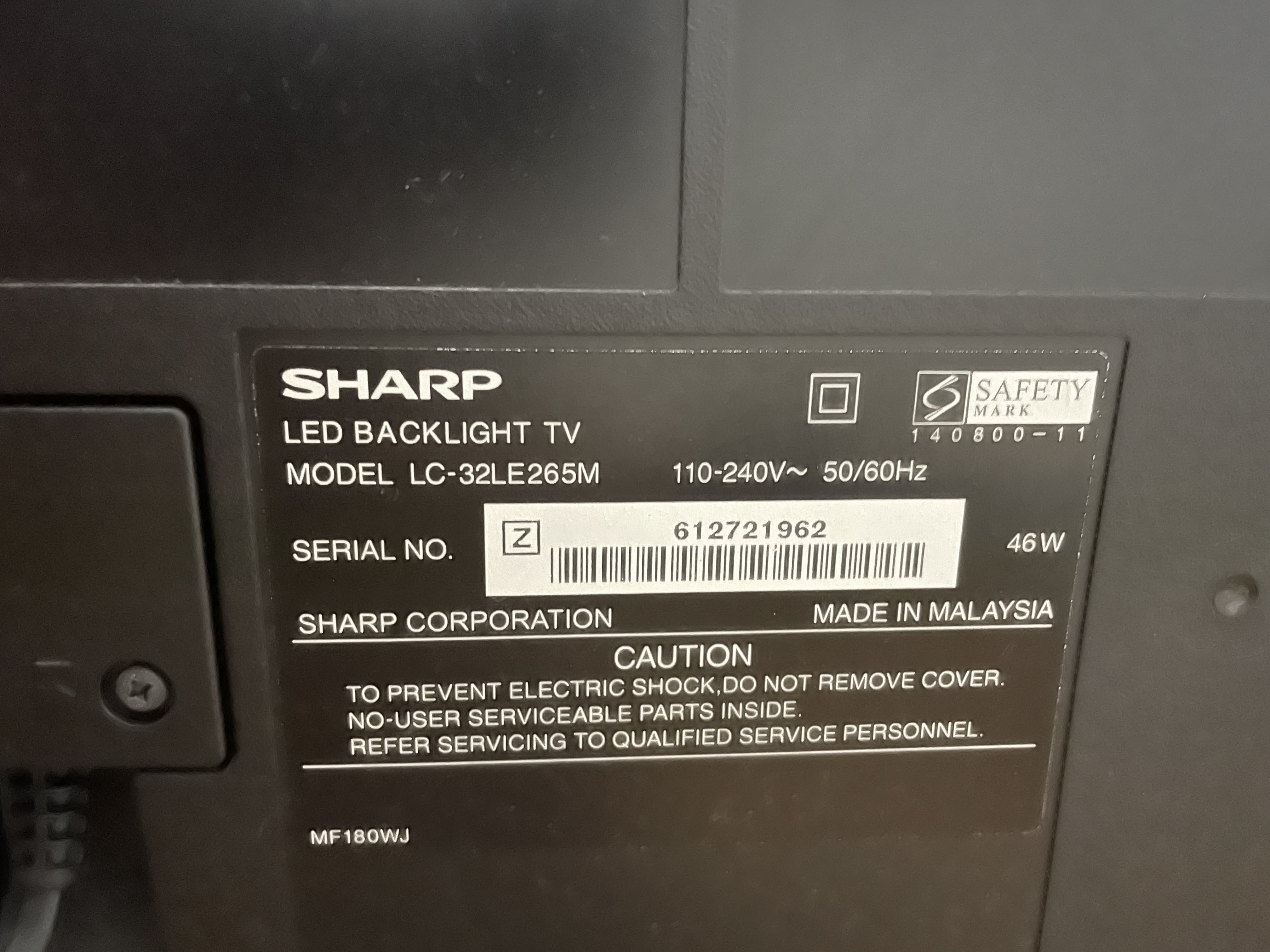 sharp 32 inch led tv, TV & Home Appliances, TV & Entertainment, TV on ...