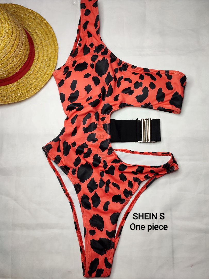 SHEIN Animal Cow print Venus Cut out One piece, Women's Fashion ...