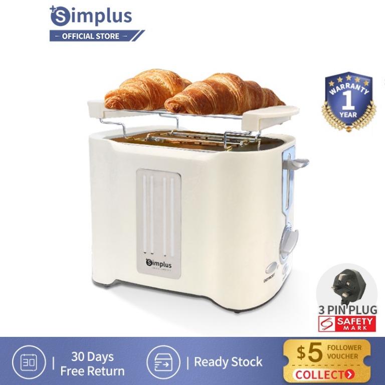 Simplus Pop-up Bread Toaster With Heating Rack Detachable Defrost ...