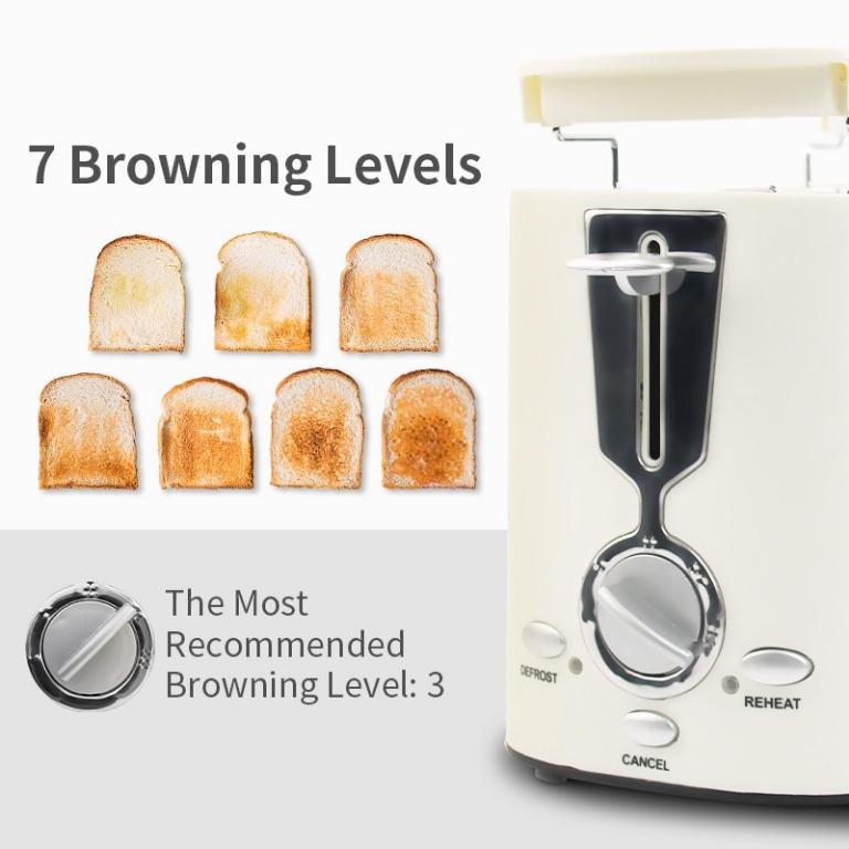 Simplus Pop-up Bread Toaster With Heating Rack Detachable Defrost ...