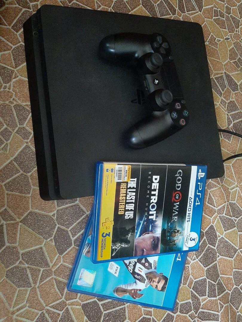 Sony ps4 slim (secondhand), Video Gaming, Video Game Consoles on Carousell