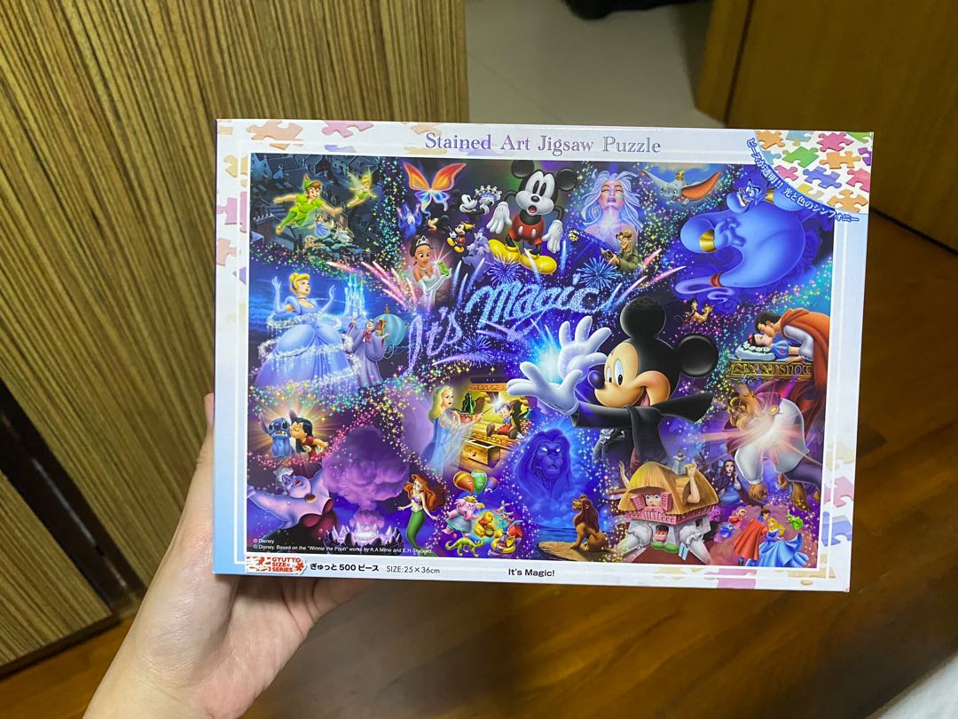 Tenyo Disney Stained Art Puzzle, Hobbies & Toys, Toys & Games on Carousell