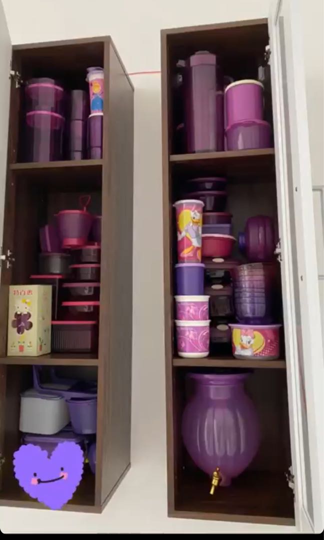 Tupperware Ungu, Kitchen & Appliances di Carousell