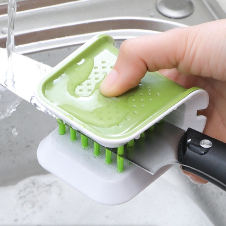 U Shaped Blade Brush Knife and Cutlery Cleaning Washing Brush ...