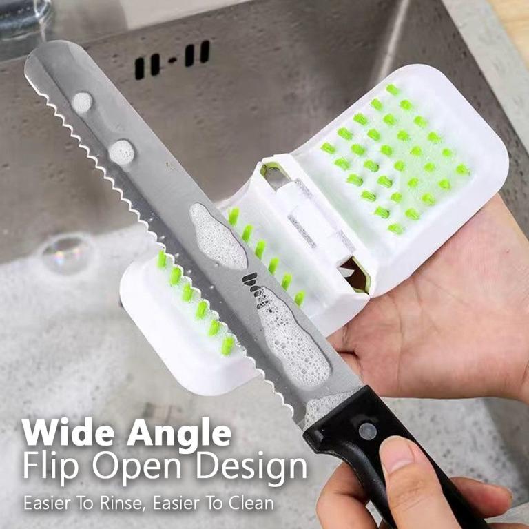 U Shaped Blade Brush Knife and Cutlery Cleaning Washing Brush ...