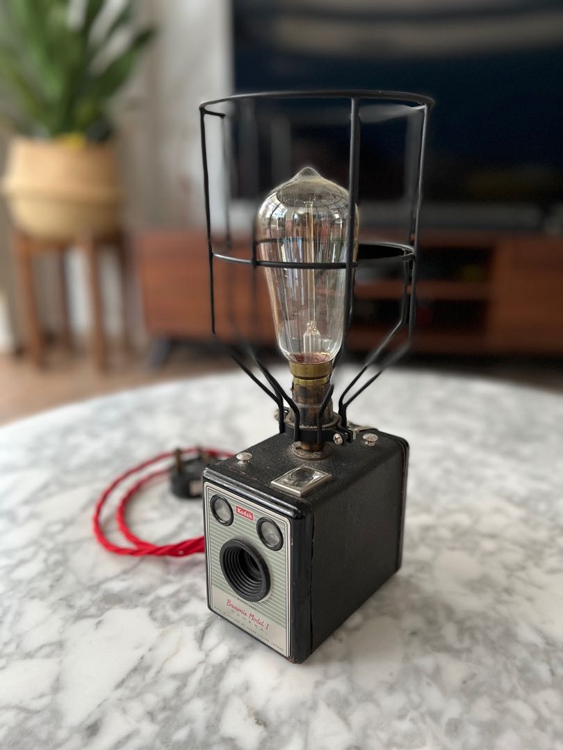 Vintage Camera Lamp, Furniture & Home Living, Lighting & Fans, Lighting ...