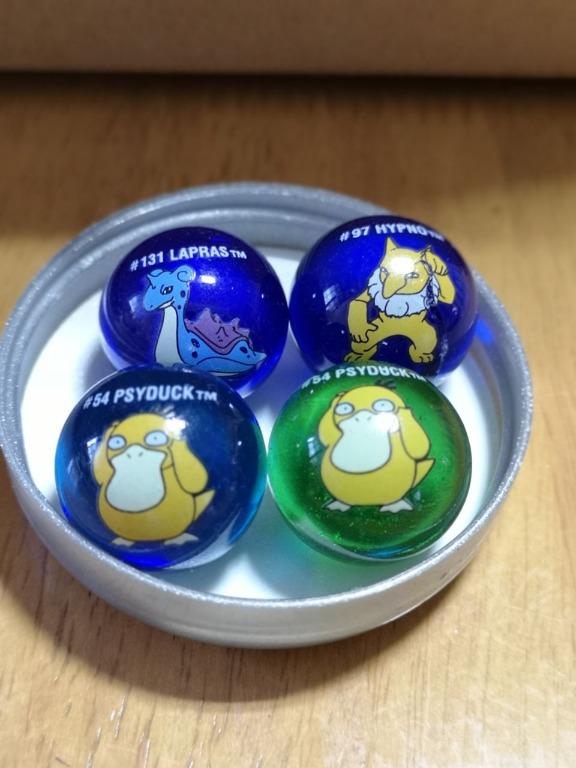 Vintage Pokemon Marbles | Clear & Metallic Marble | Vintage 1999 ...