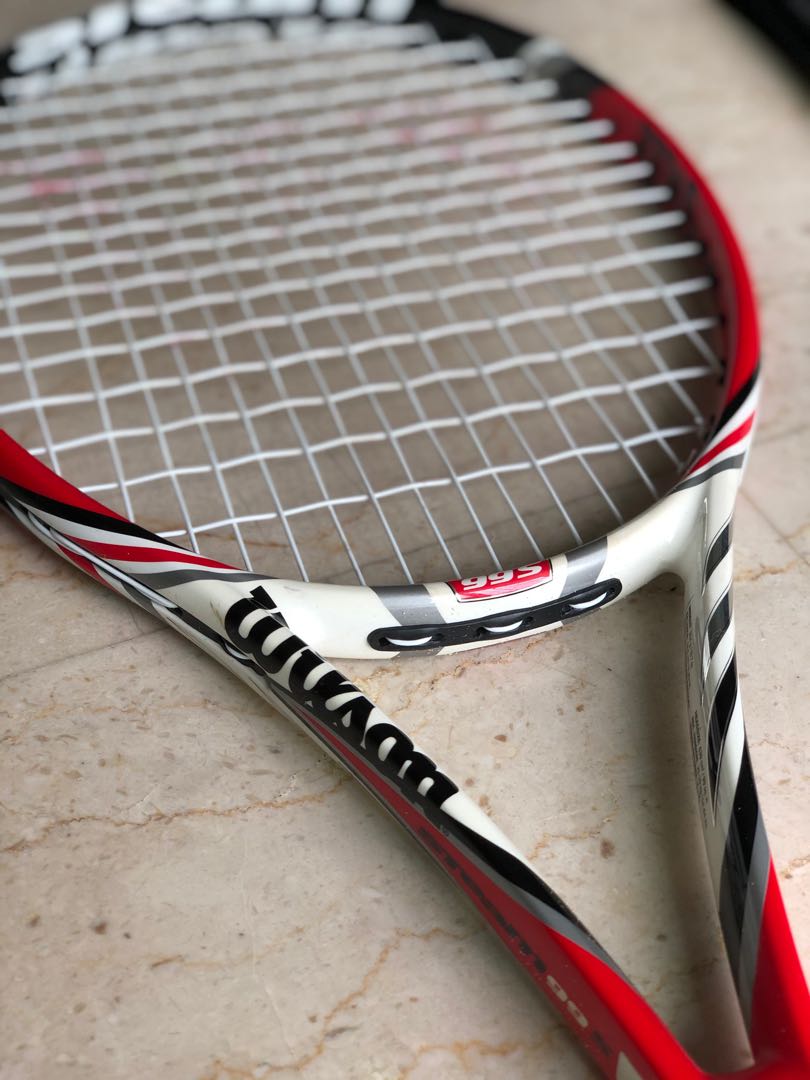 Wilson Steam 99s Tennis Racquet/ Racket, Sports Equipment, Sports ...