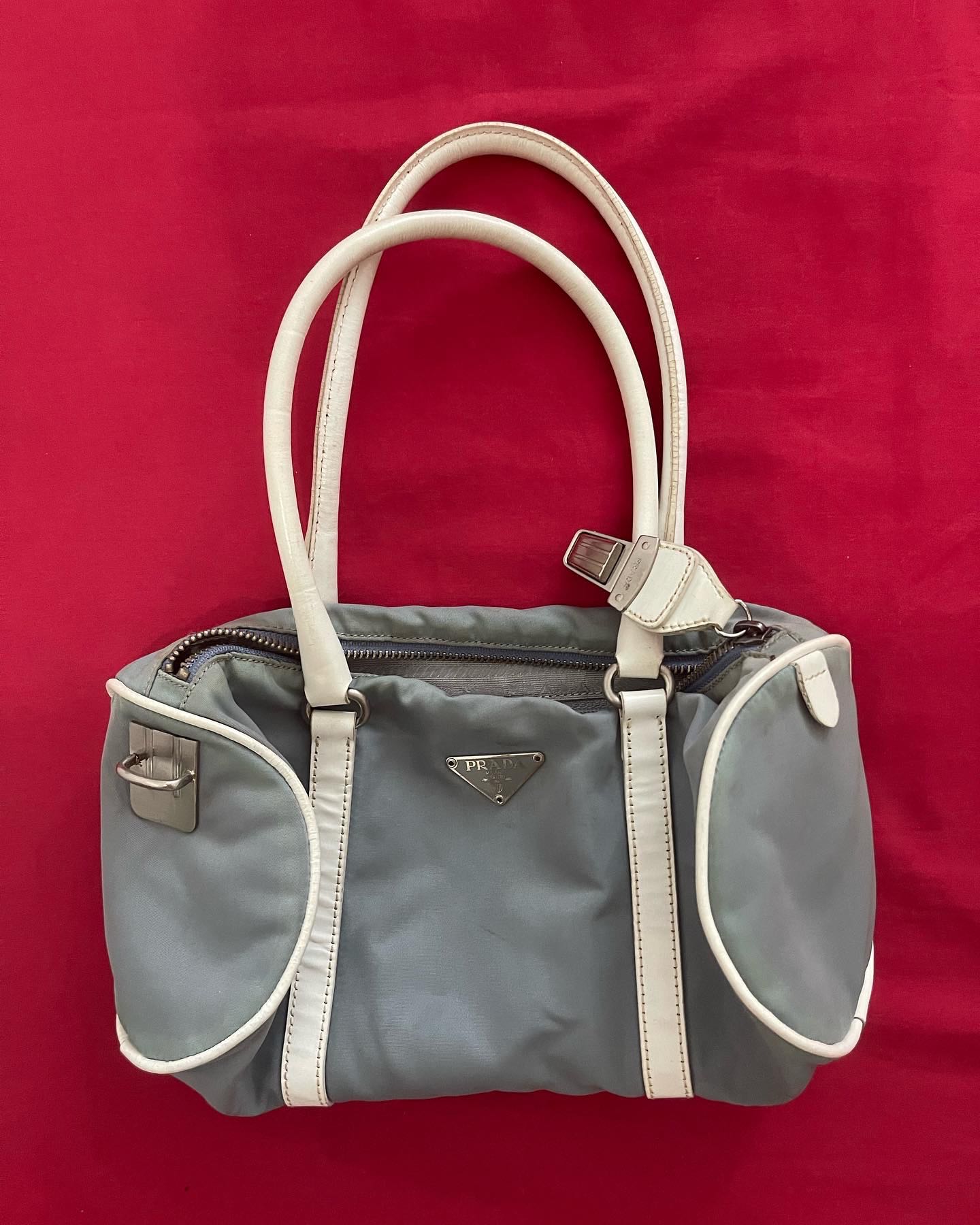 auth y2k mini prada papillon barrel bag, Women's Fashion, Bags ...